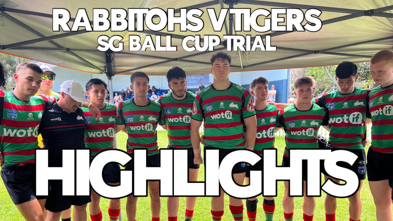 Highlights - Rabbitohs v Tigers - SG Ball Trial - YouTube