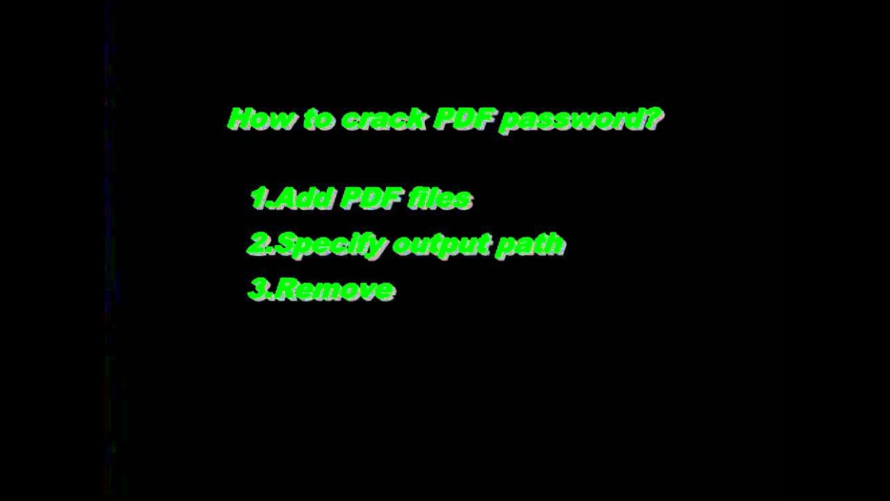How To Crack Pdf Password YouTube how-to-crack-pdf-password-youtube