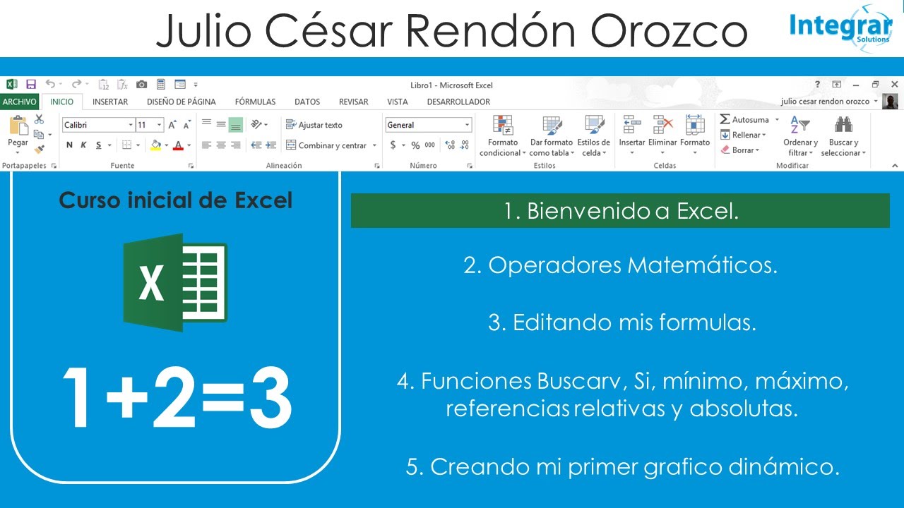 Curso inicial de Excel | 1.Bienvenido a Excel - YouTube