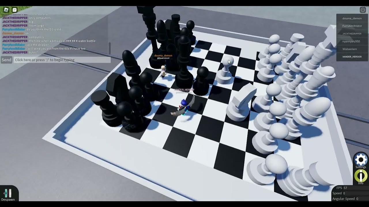 playable chess in Roblox mechanica - YouTube