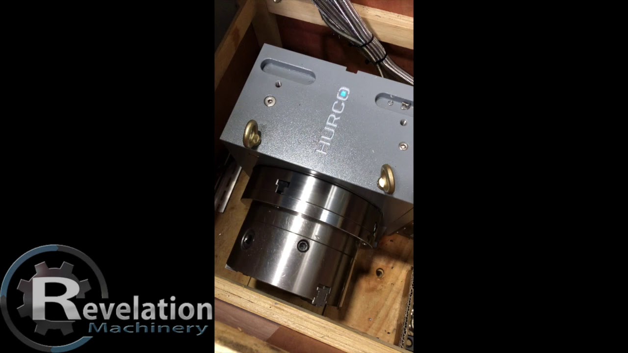 Hurco H250 Rotary Table - YouTube
