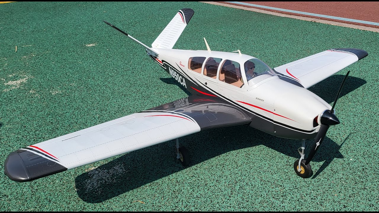 VQ model Bonanza V-tail 6th Flight - YouTube
