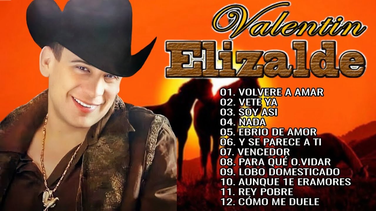 Valentin Elizalde Mix Corridos Con Banda ⚡ 20 Grandes Exitos De ...