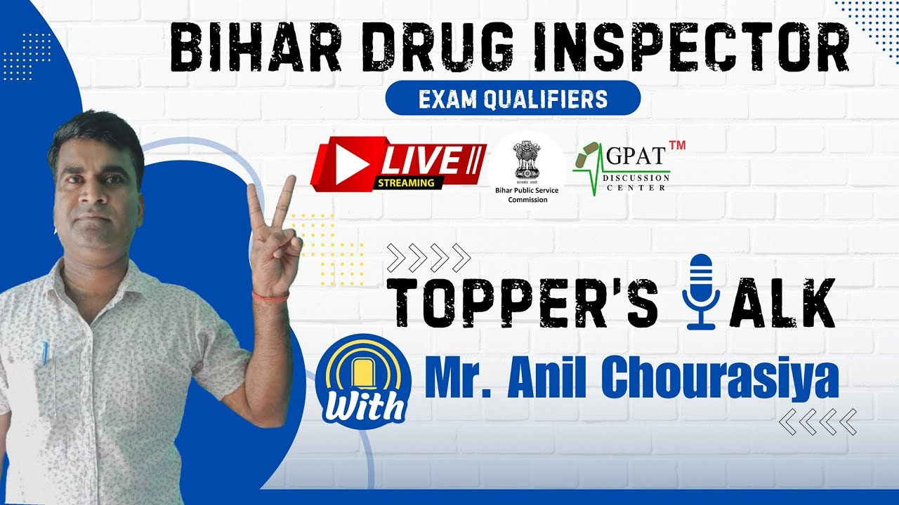 BIHAR DRUG INSPECTOR - 2023 || ANIL KUMAR || GDCIANS UNSTOPABBLE ...