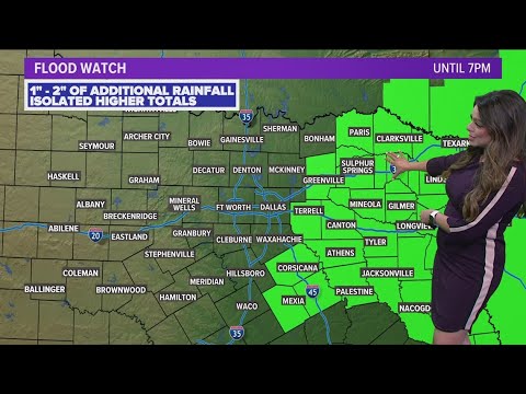 DFW weather: Flash flood warning issued for Dallas on Wednesday ...