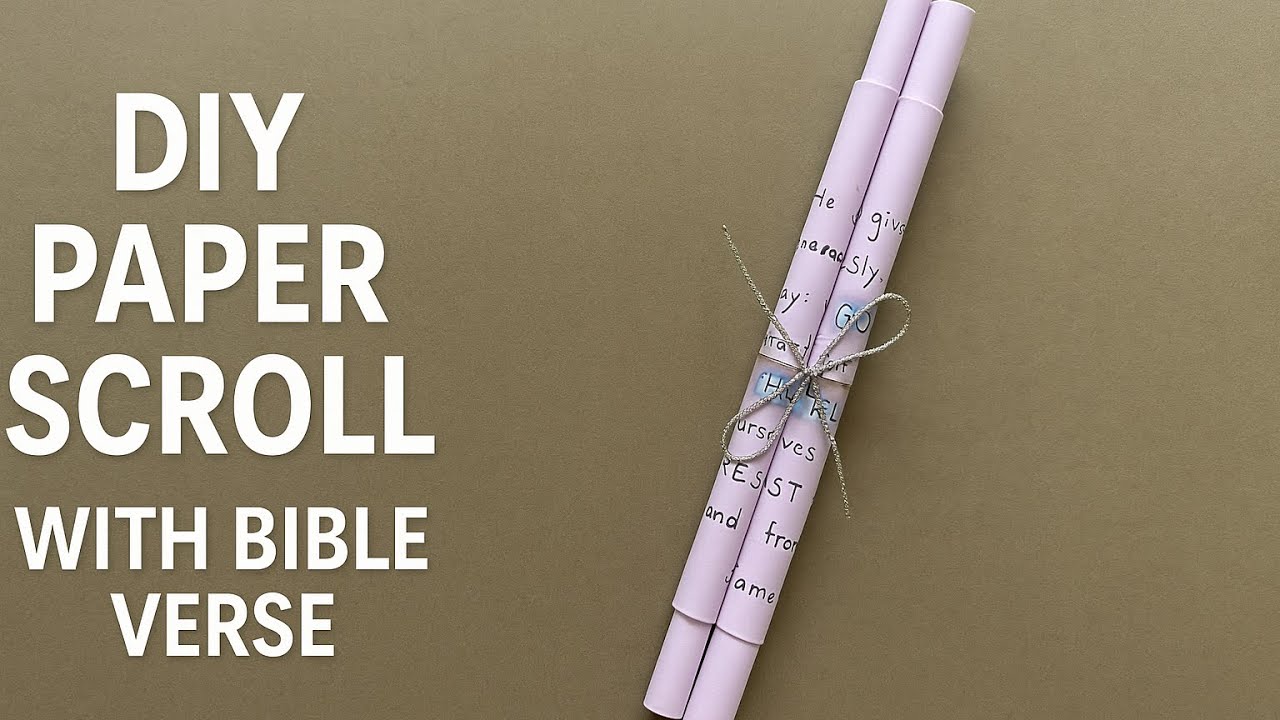 📜 DIY Paper Scroll for Sunday School! #SundaySchoolCrafts #BibleVerse # ...