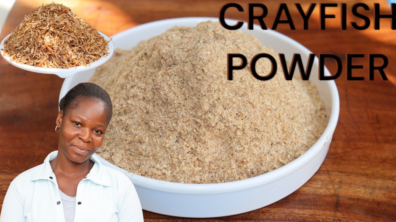 HOW TO MAKE CRAYFISH POWDER FOR COOKING | HOW TO PREPARE CRAYFISH...# ...