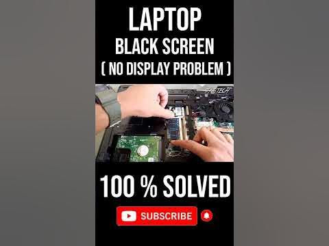 LAPTOP BLACK SCREEN [ NO DISPLAY ] PROBLEM ? 100% SOLVED #shorts - YouTube