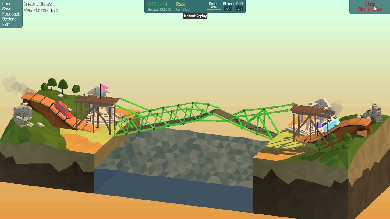 3 Poly Bridge Solutions [20m Cross Jump 4-9] - YouTube