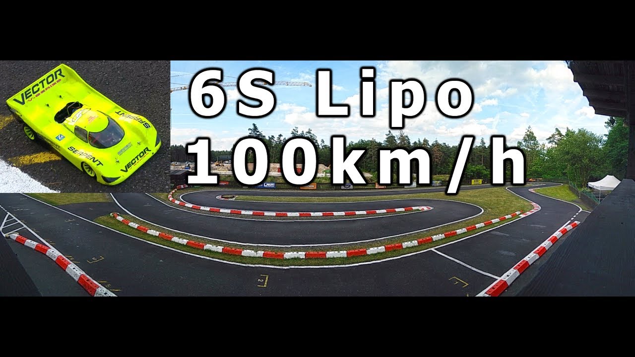 RC Serpent 1/8 E mod 6S a few laps on beautiful racetrack in germany ...