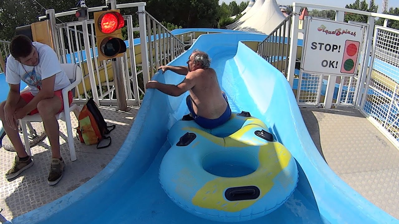 Danger Water Slide at AquaSplash - YouTube