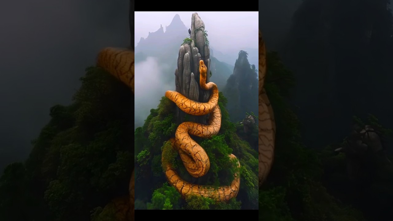 This Big Snake Climbs a Cliff #nature #snake #animals #funny #monster # ...