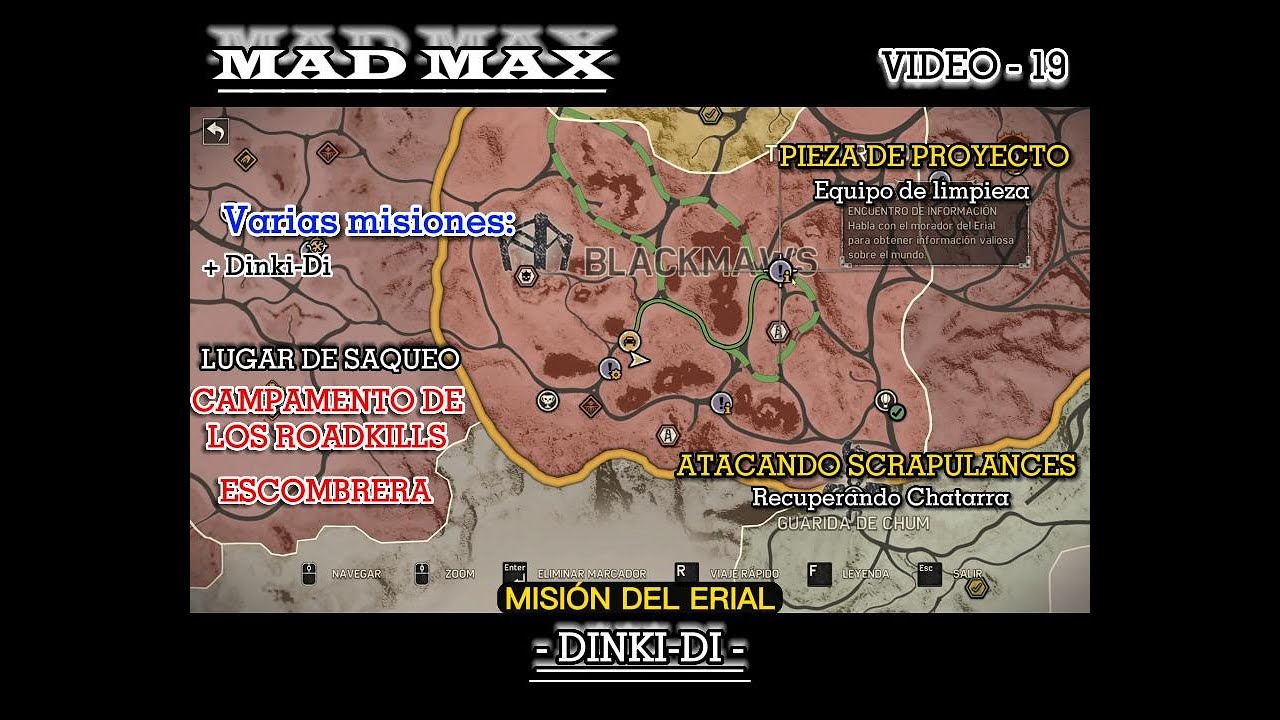MAD MAX: Tutorial y guía. Misión del Erial: Dinki Di. Atacando ...