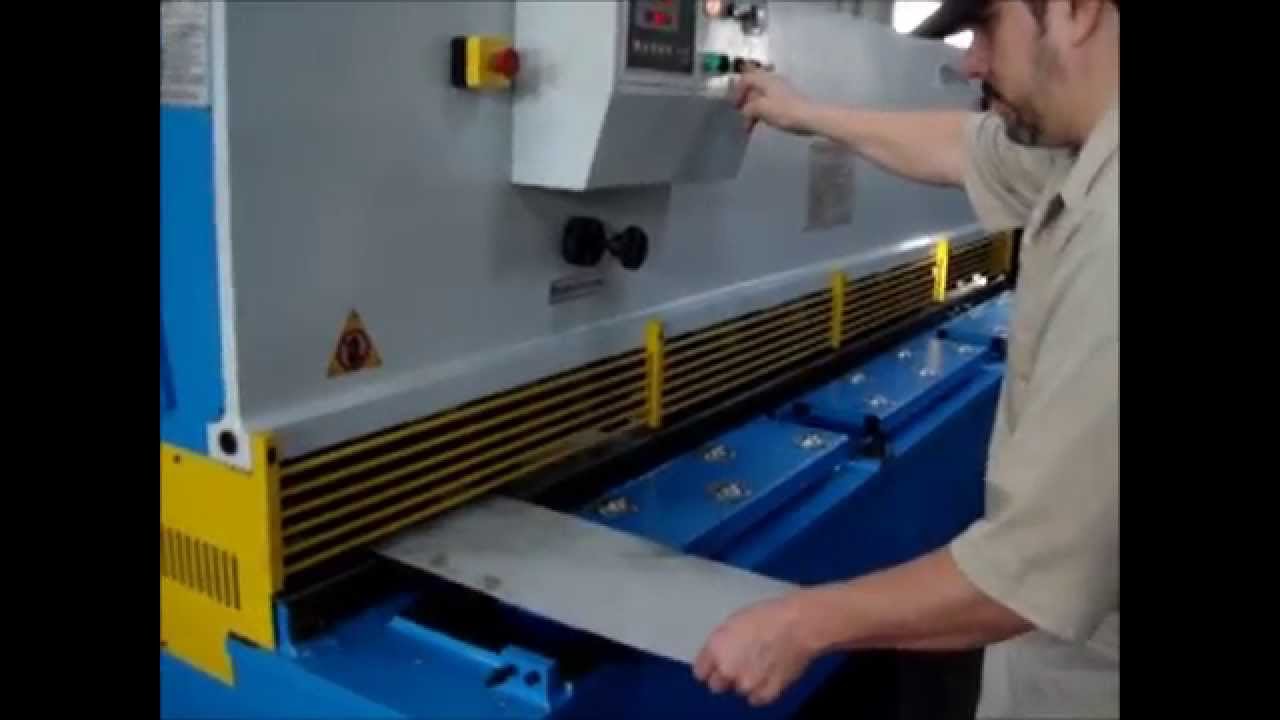 Birmingham 10 Ft x 10 Gauge Hydraulic Shear * Model H-1035-C - YouTube