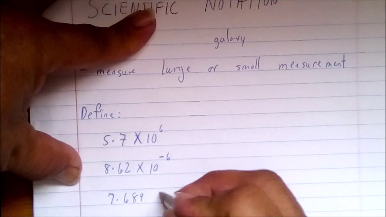 VIDEO SCIENTIFIC NOTATION INTRODUCTION - YouTube