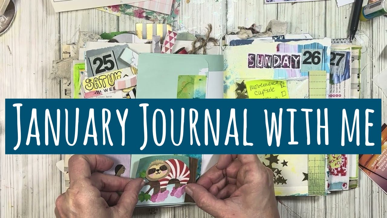 Journal with me - January days in my creative daily journal- junk ...
