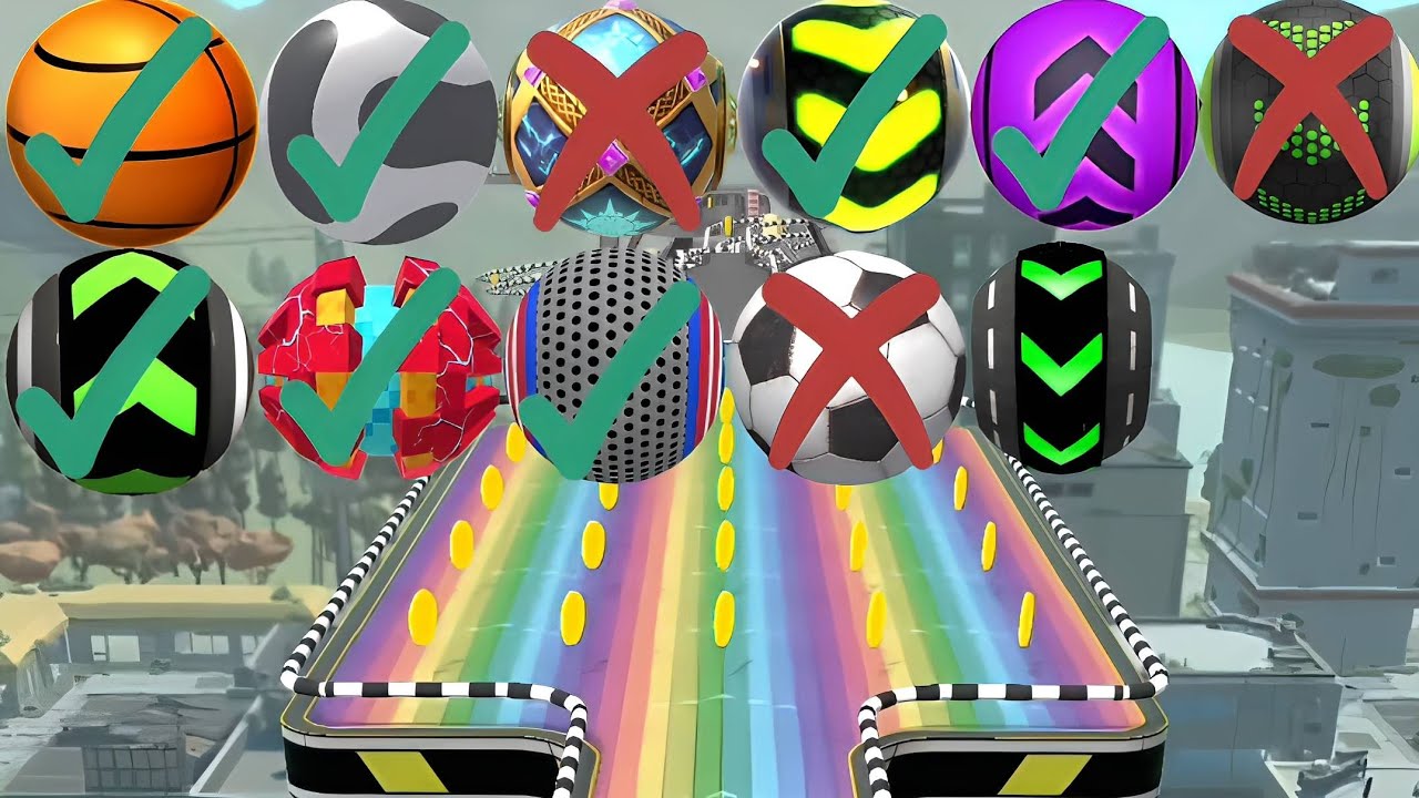 🔥Going Balls VS Rolling Ball Games Race 1 Ball Win Challenge | Android ...