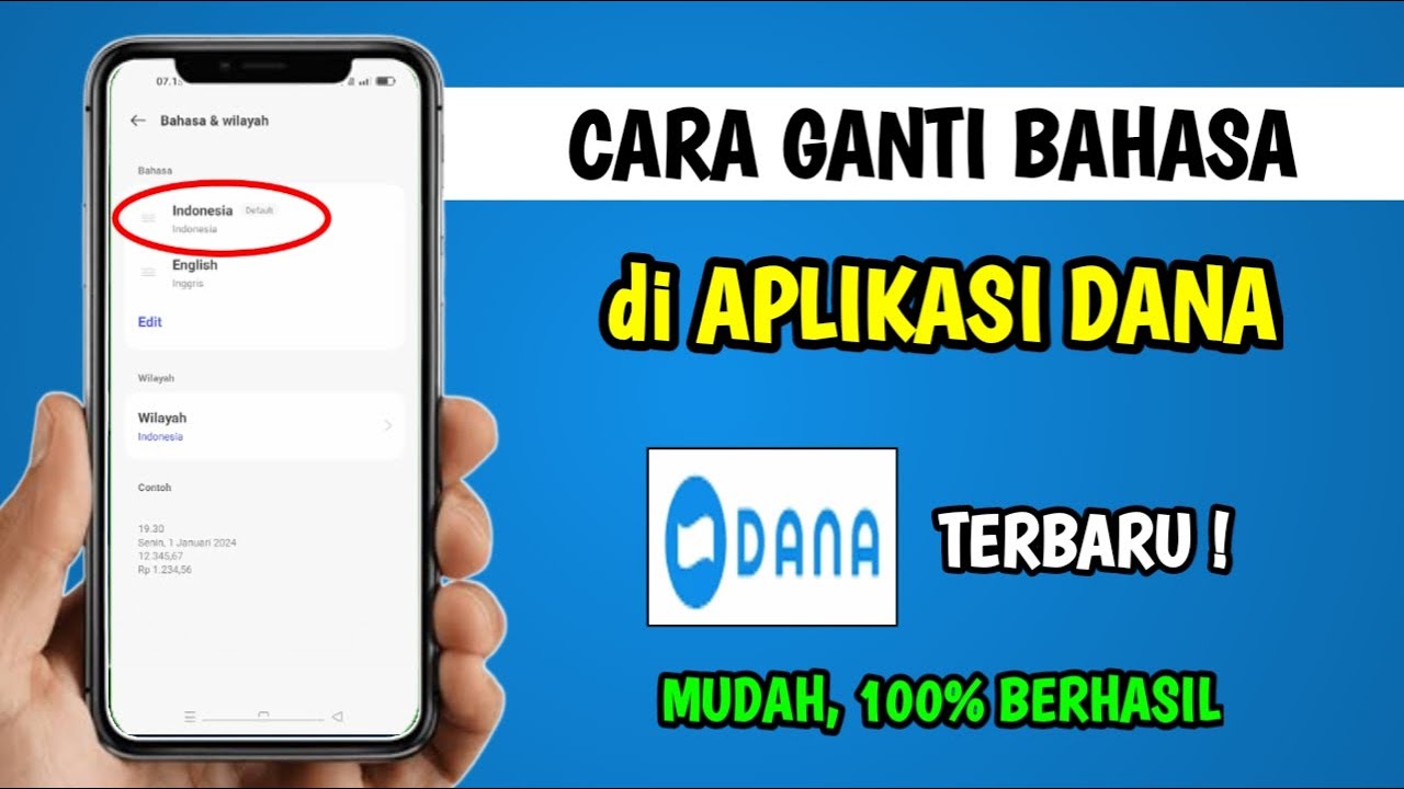 Cara Ganti Bahasa di Dana | Cara Mengubah Bahasa Dana - YouTube