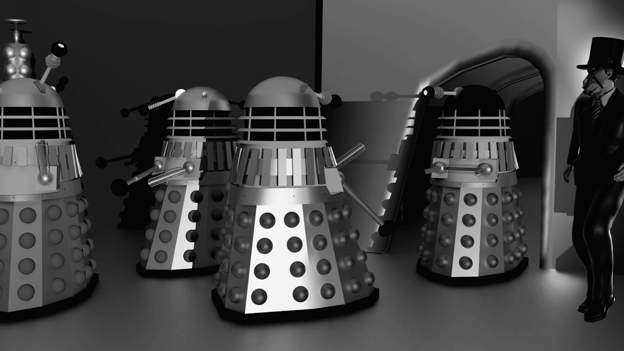The Evil of The Daleks Scene 2 B&W Version - YouTube
