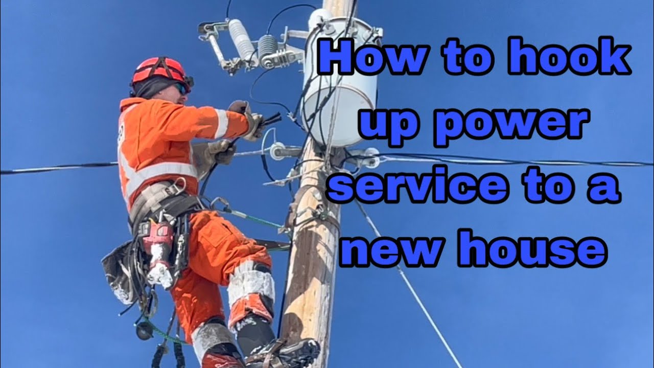 How to hook up power service to a new house - YouTube