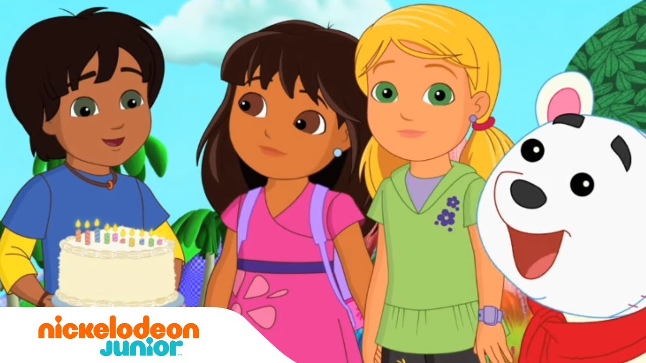 Dora & Friends | La fête d'anniversaire du singe chaussette de Dora ...