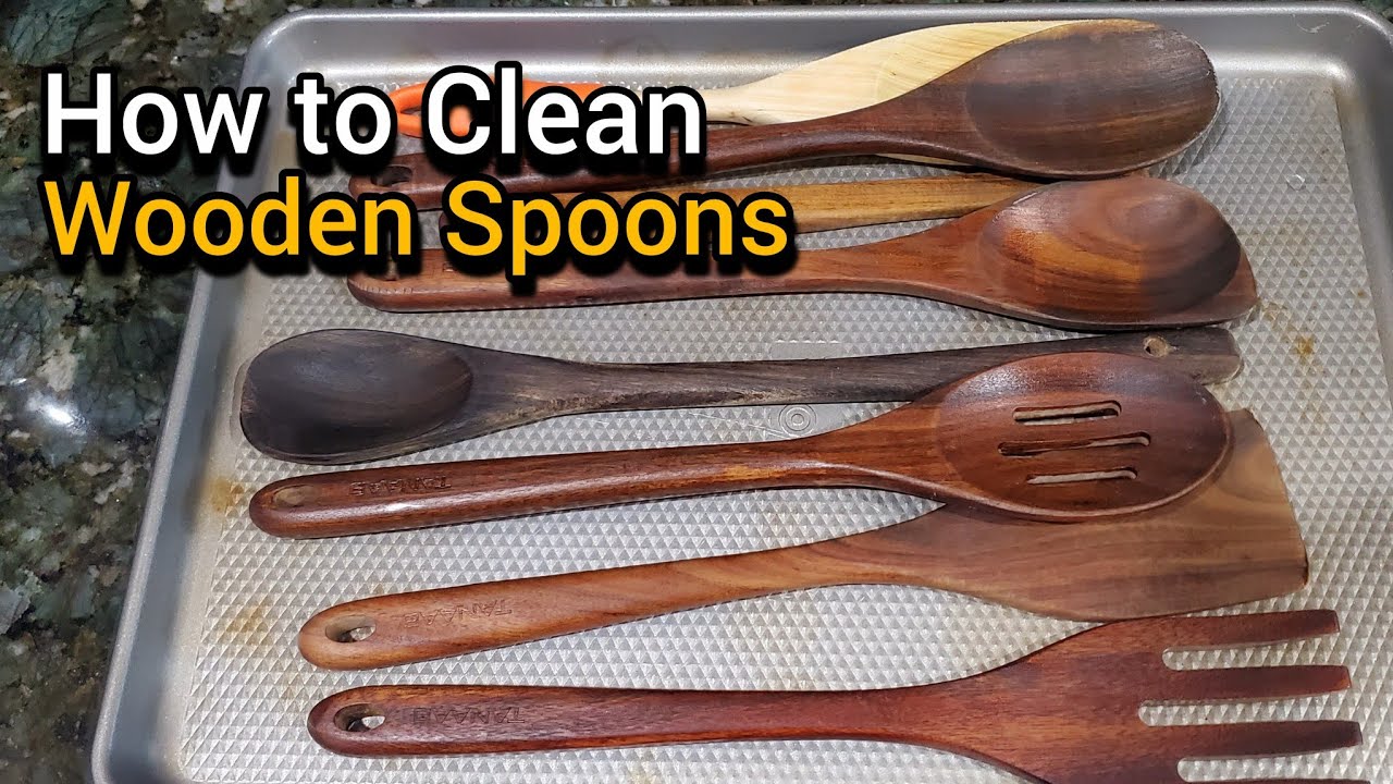 How To Clean Wooden Spoon || Useful KItchen Tips - YouTube