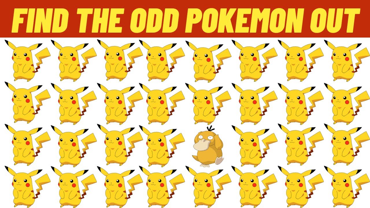 Find The Odd Pokemon Out / Spot The Odd One Out - YouTube