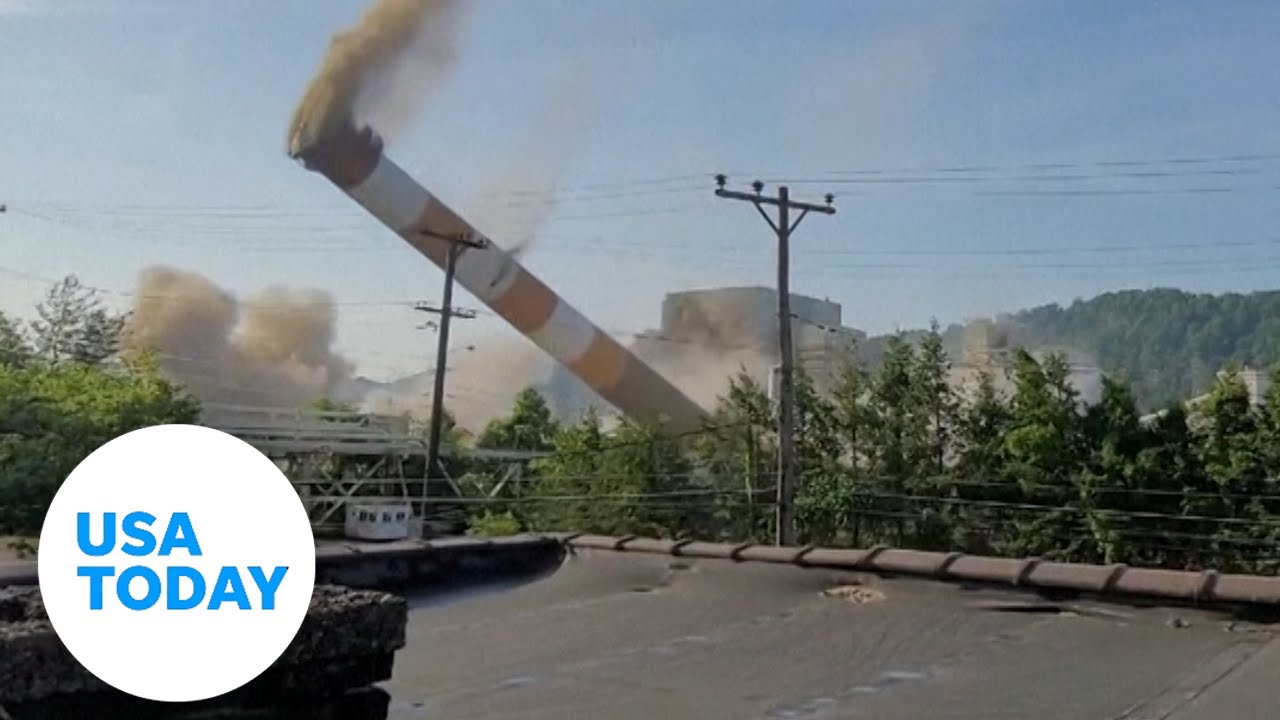 Implosion at shuttered power plant causes damages to nearby homes | USA ...