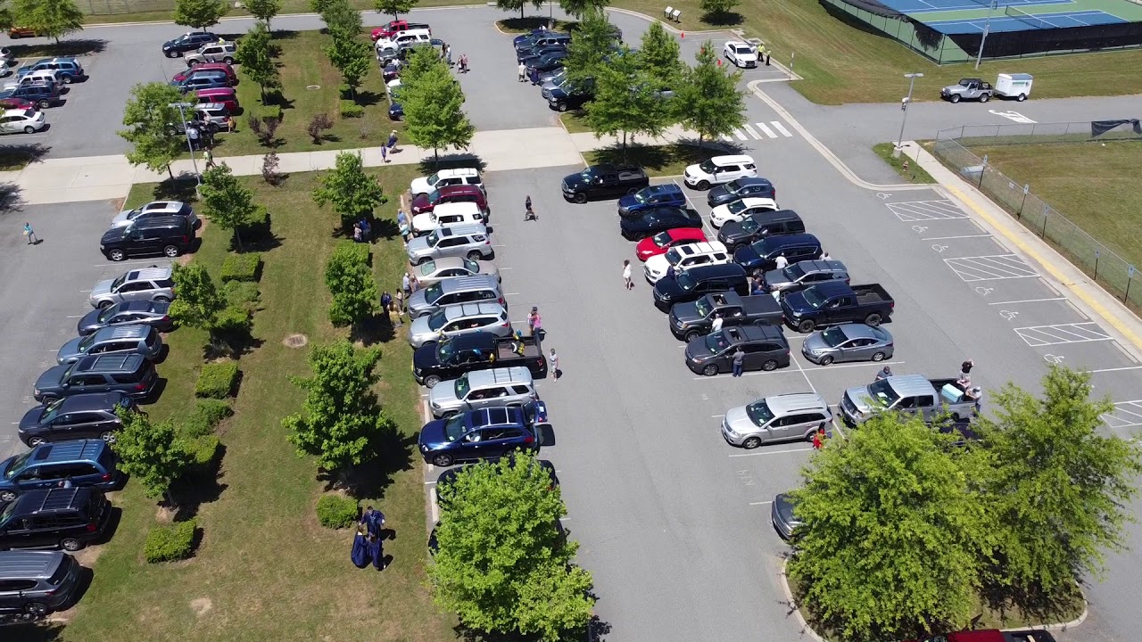 Fluvanna County High School Graduation 2020 aerial flyby (lower ...