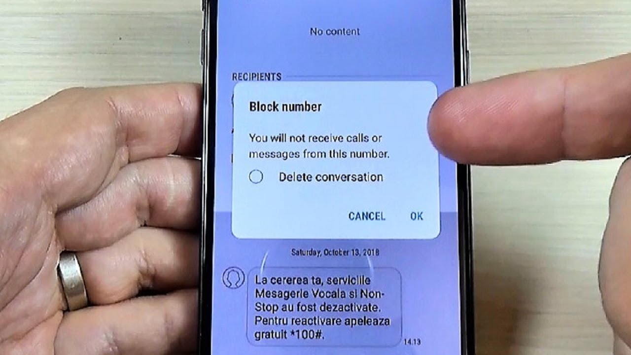 BLOCK SMS /TEXT MESSAGES on Samsung Galaxy J4, J6, J8 & Plus (2018 ...