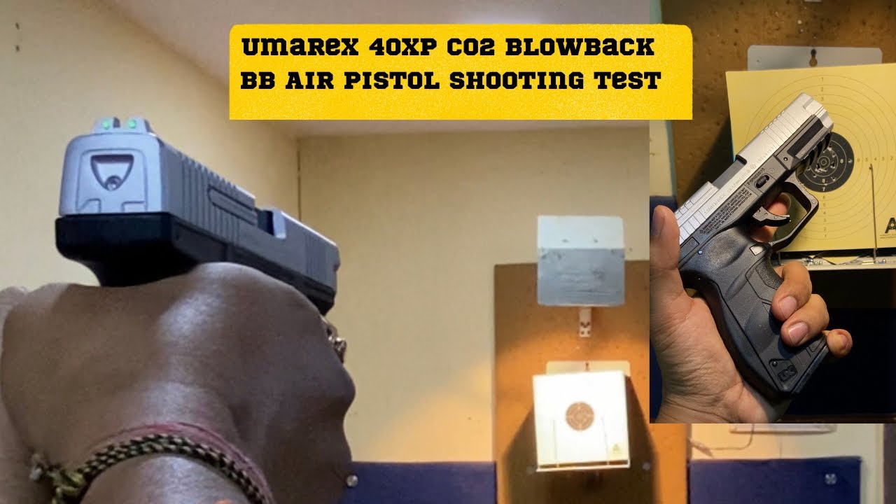 Umarex 40XP Co2 Blowback BB Air Pistol shooting test - YouTube