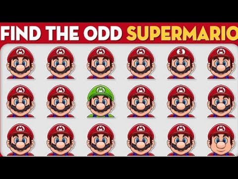 FIND THE ODD SUPER MARIO CHALLENGE 😲 # FRESHEN YOUR MIND WITH NEW TASK ...