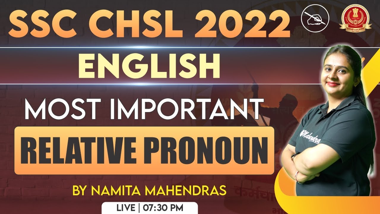 SSC CHSL 2022 | SSC CHSL English Classes 2022 | Relative Pronoun ...
