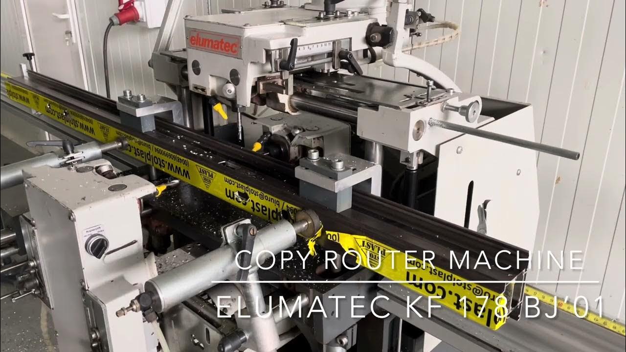 Elumatec KF 178 copy router machine - YouTube