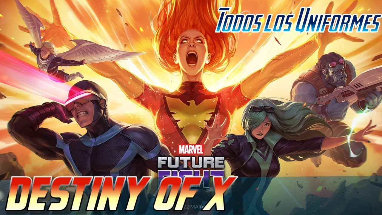 DESTINY OF X UPDATE TODOS LOS UNIFORMES MARVEL FUTURE FIGHT - YouTube