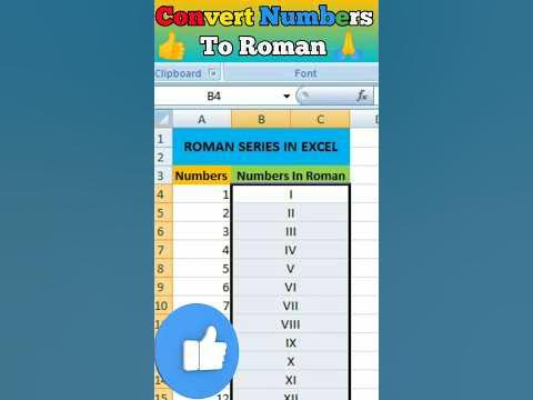 Convert number to roman in excel | Roman series in excel | Excel Tips| Excel Tricks | Excel ...