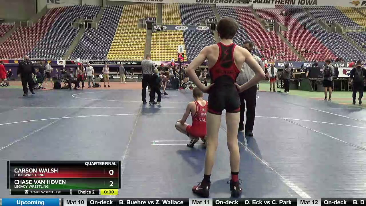 16U 100 Chase Van Hoven Legacy Wrestling Vs Carson Walsh Edge Wrestling ...