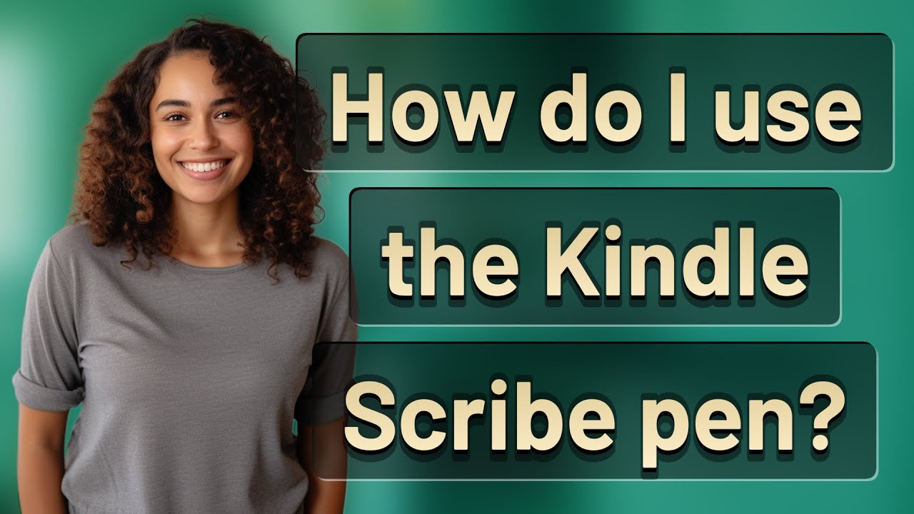How do I use the Kindle Scribe pen? - YouTube