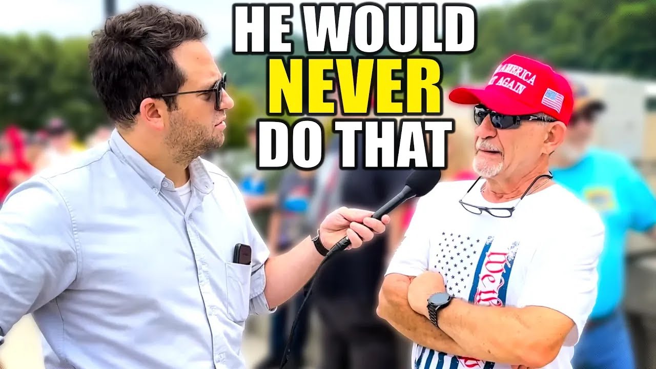 Comedian Fact Checks MAGA Idiot to His Face, Watch His Reaction - YouTube