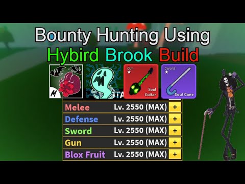 Hybird Stats + Brook Build is CRAZY GOOD !! | Blox Fruits UPD 20 Bounty ...