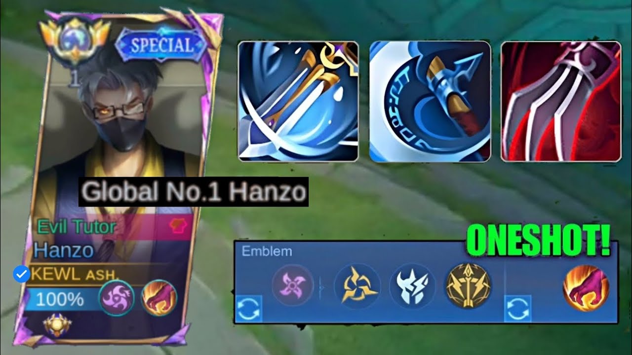 CRITICAL BUILD AND EMBLEM FOR HANZO META RIGHT NOW!! ( Must try) - YouTube