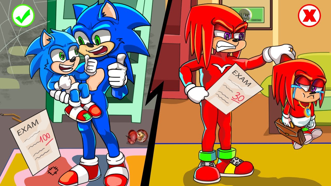 Rich Knuckles vs Poor Sonic - Sonic the Hedgehog Animation - YouTube