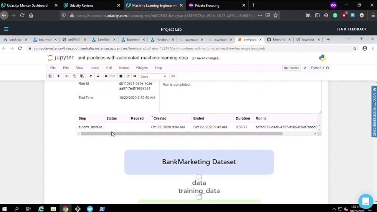 Machine Learning Engineer with Microsoft Azure beta Udacity - YouTube