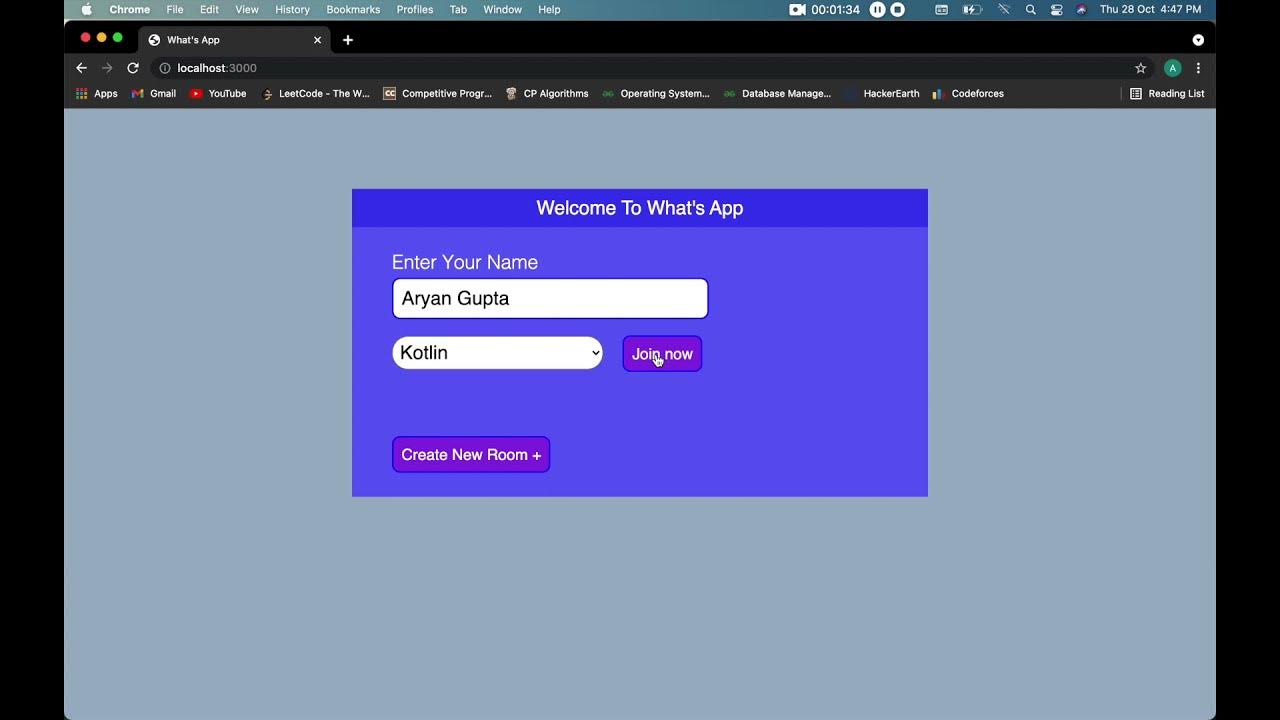 Real Time Chat App Preview Node Js Youtube