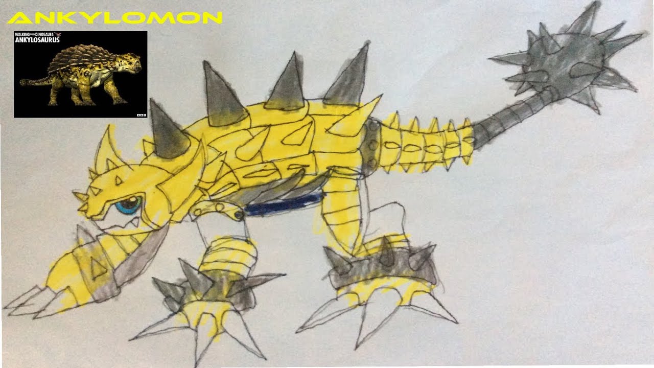 how to draw Ankylmon by k,f,a - YouTube