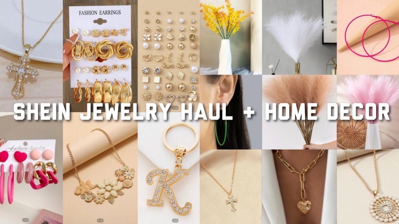 SHEIN Jewelry Haul + Home Décor - YouTube