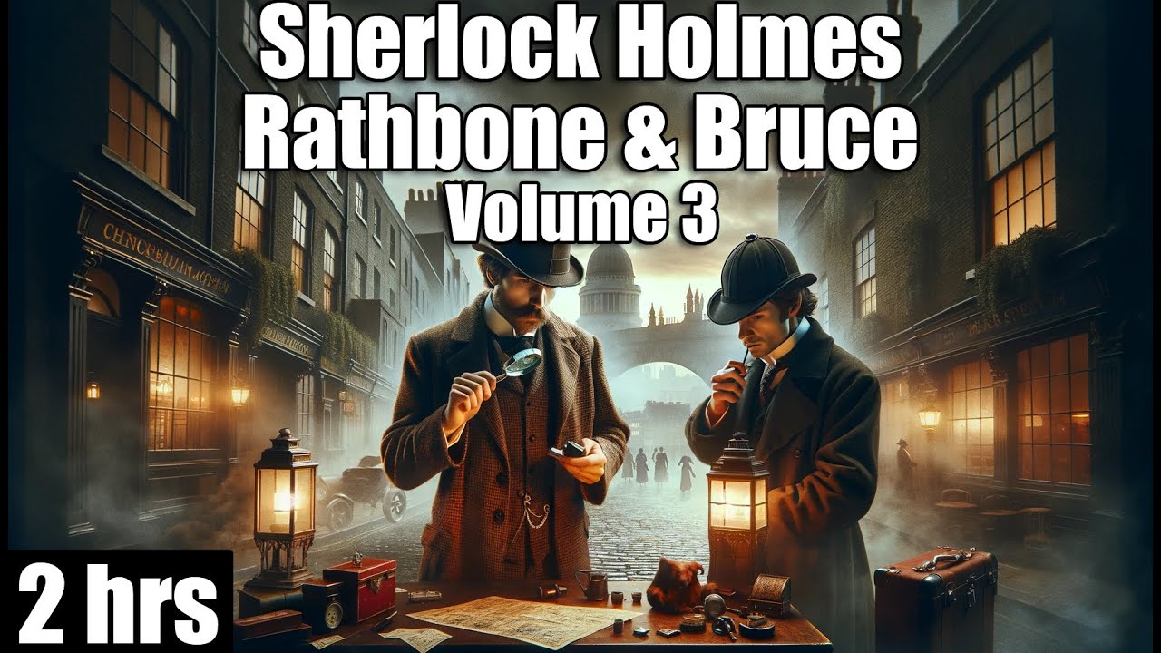 Sherlock Holmes - Rathbone & Bruce Vol 3 - 2 hrs #otr #blackscreen # ...