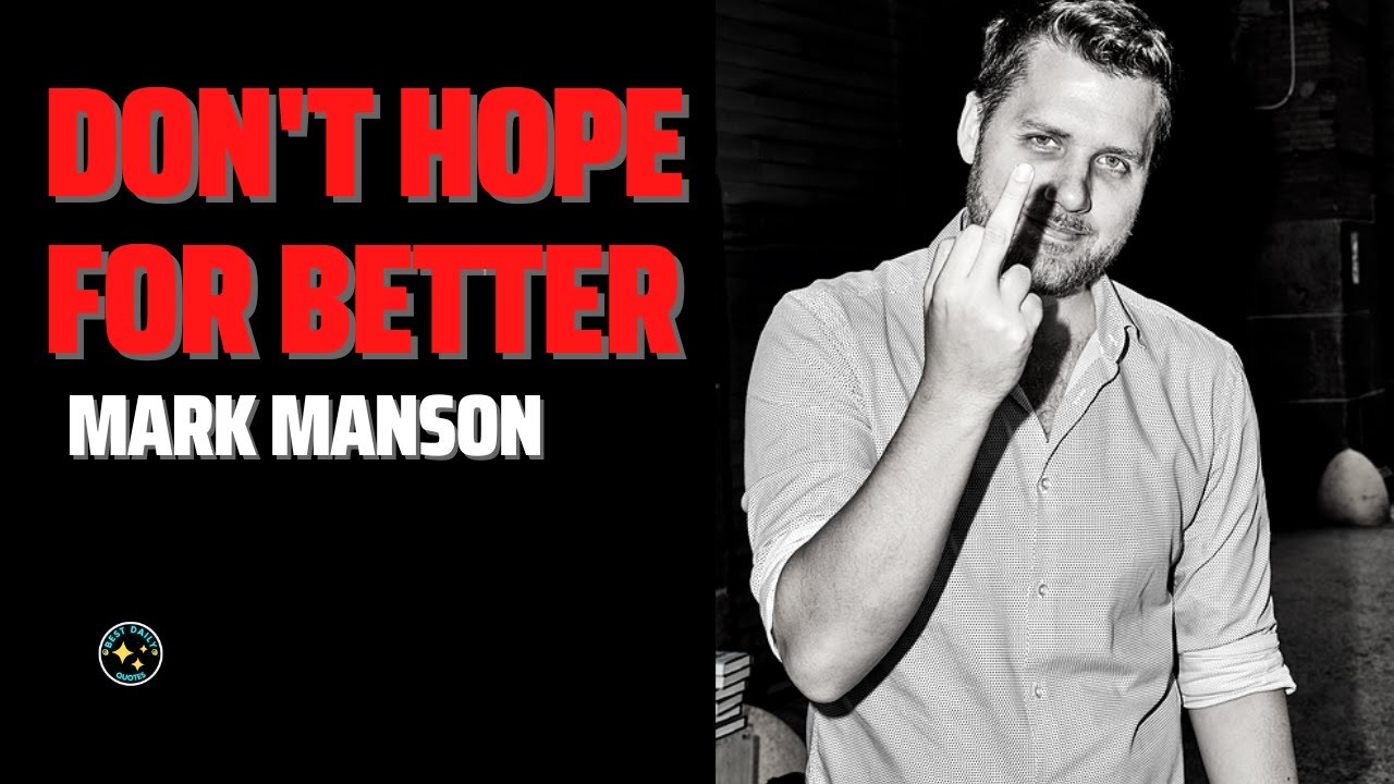 Lead Your Life For SUCCESS | Mark Manson’s Success Quotes - YouTube