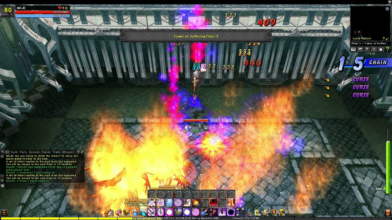 Reborn Lunia: Tower of Suffering Dark Eir 499 Stat Run (Paragon Guild ...