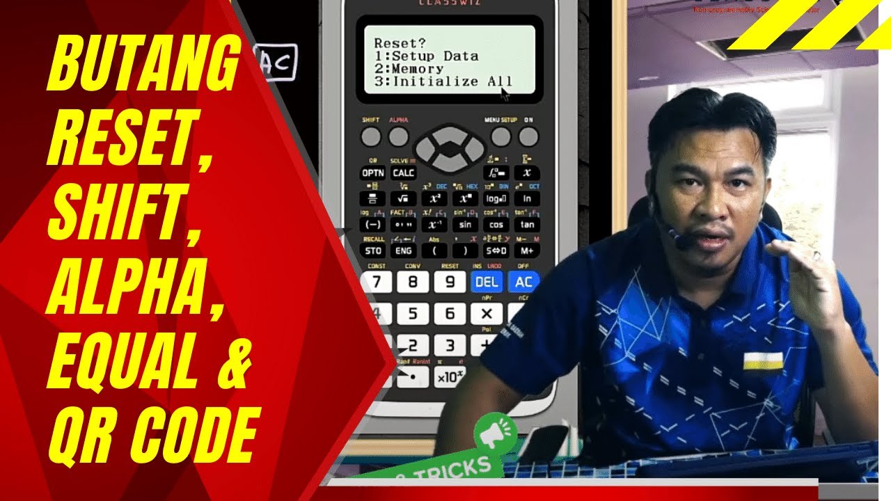 03 Penggunaan Butang Reset Shift Alpha Equal & QR code - YouTube